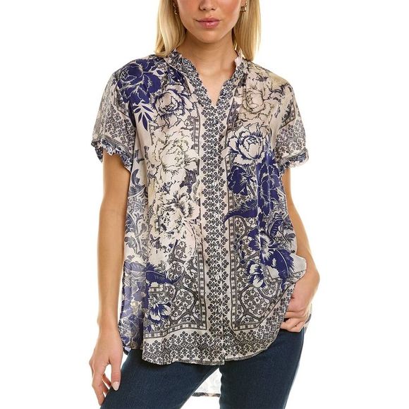 Johnny Was | Tops | Johnny Was Womens Filo Nahia Silk Tunic | Poshmark